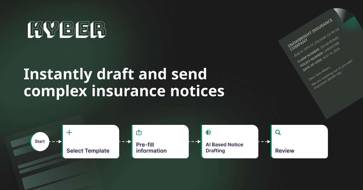 Kyber - AI Workflow for Complex Insurance Notices