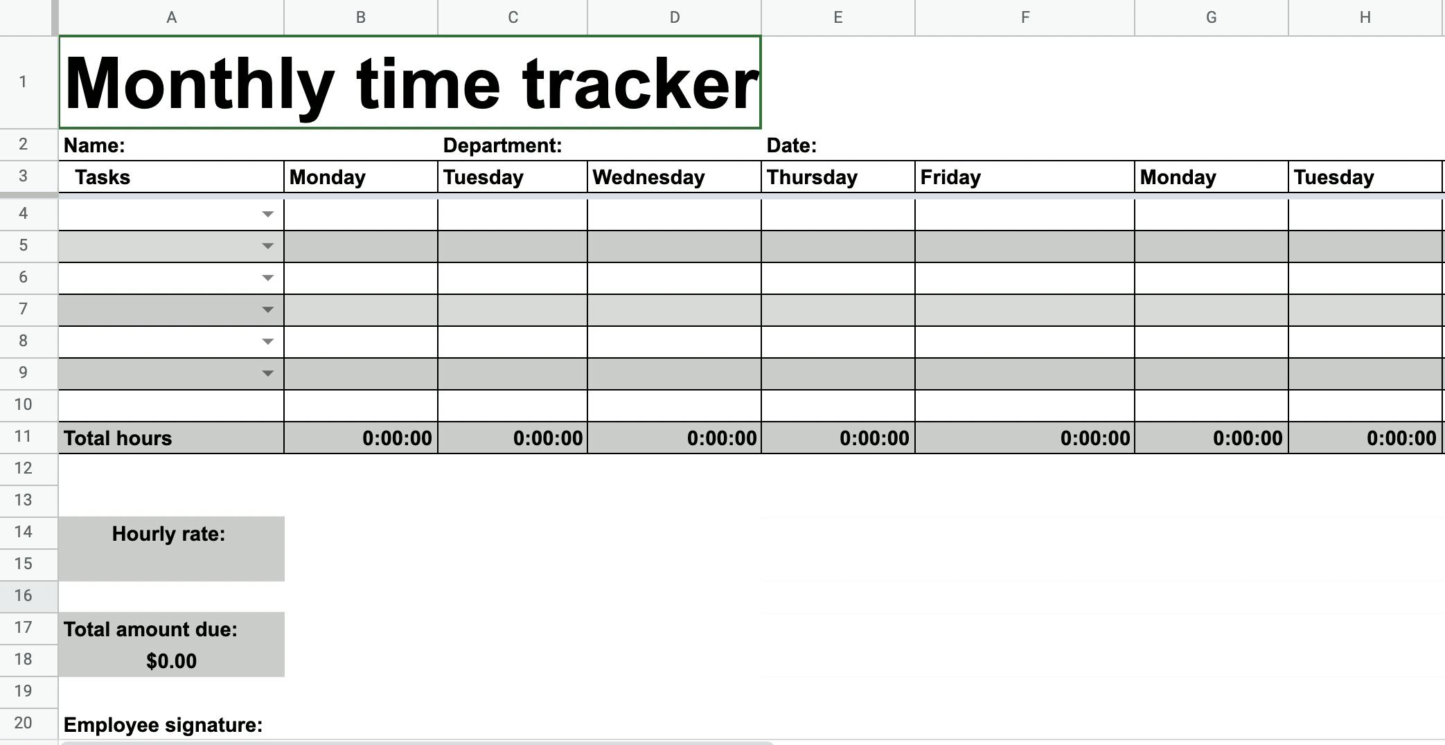 5 Employee Timesheet Templates [Free Download]