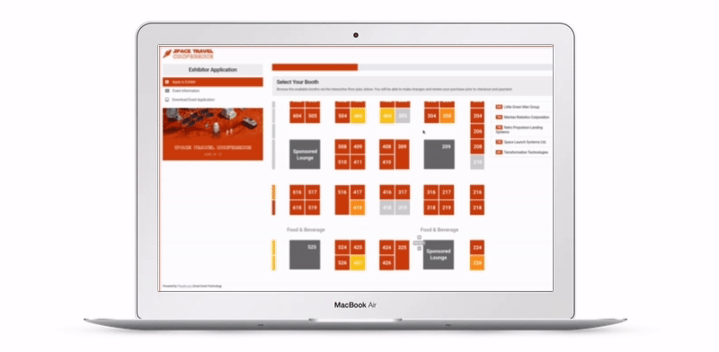 Interactive Booth Selection For Your Exhibitors