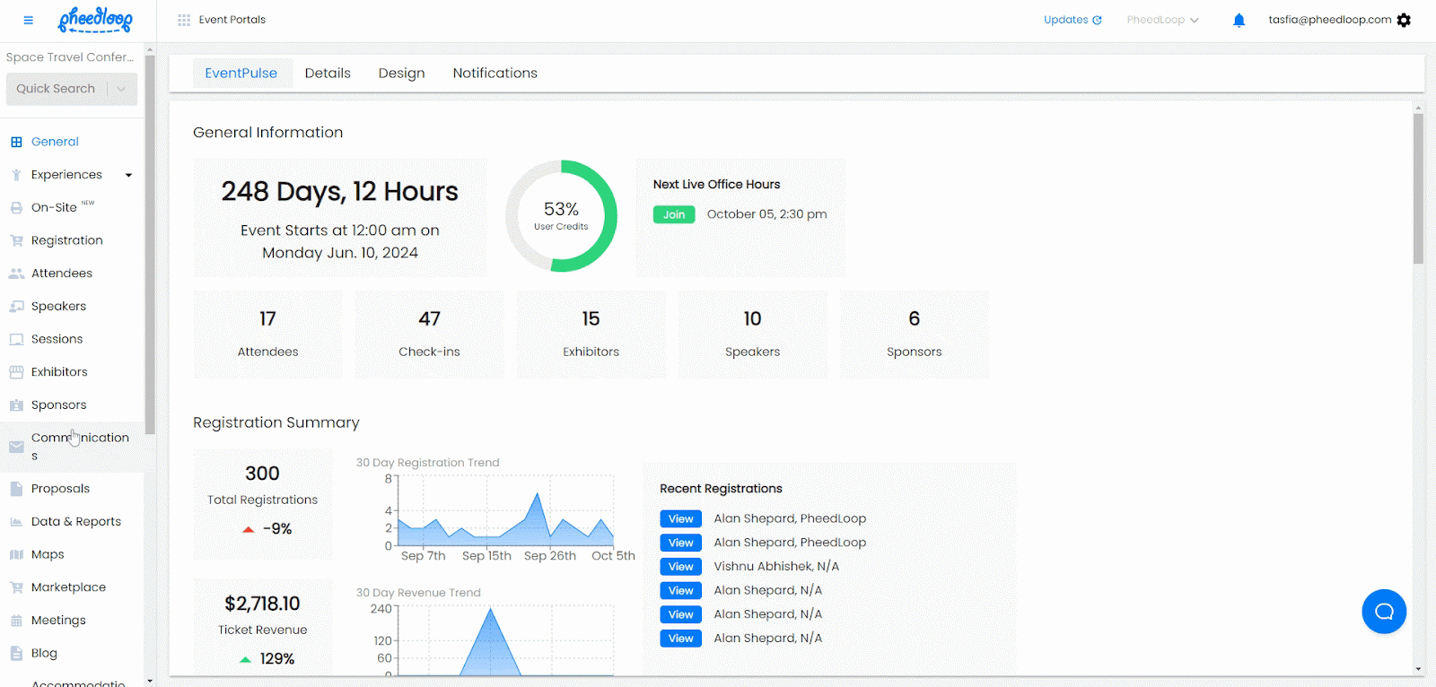 Major Improvements to the PheedLoop Go! Event App Meeting Booking