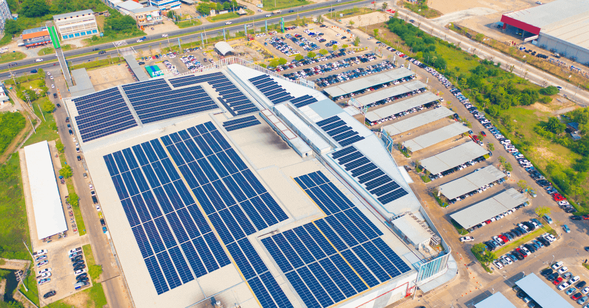 Solar energy for shopping malls