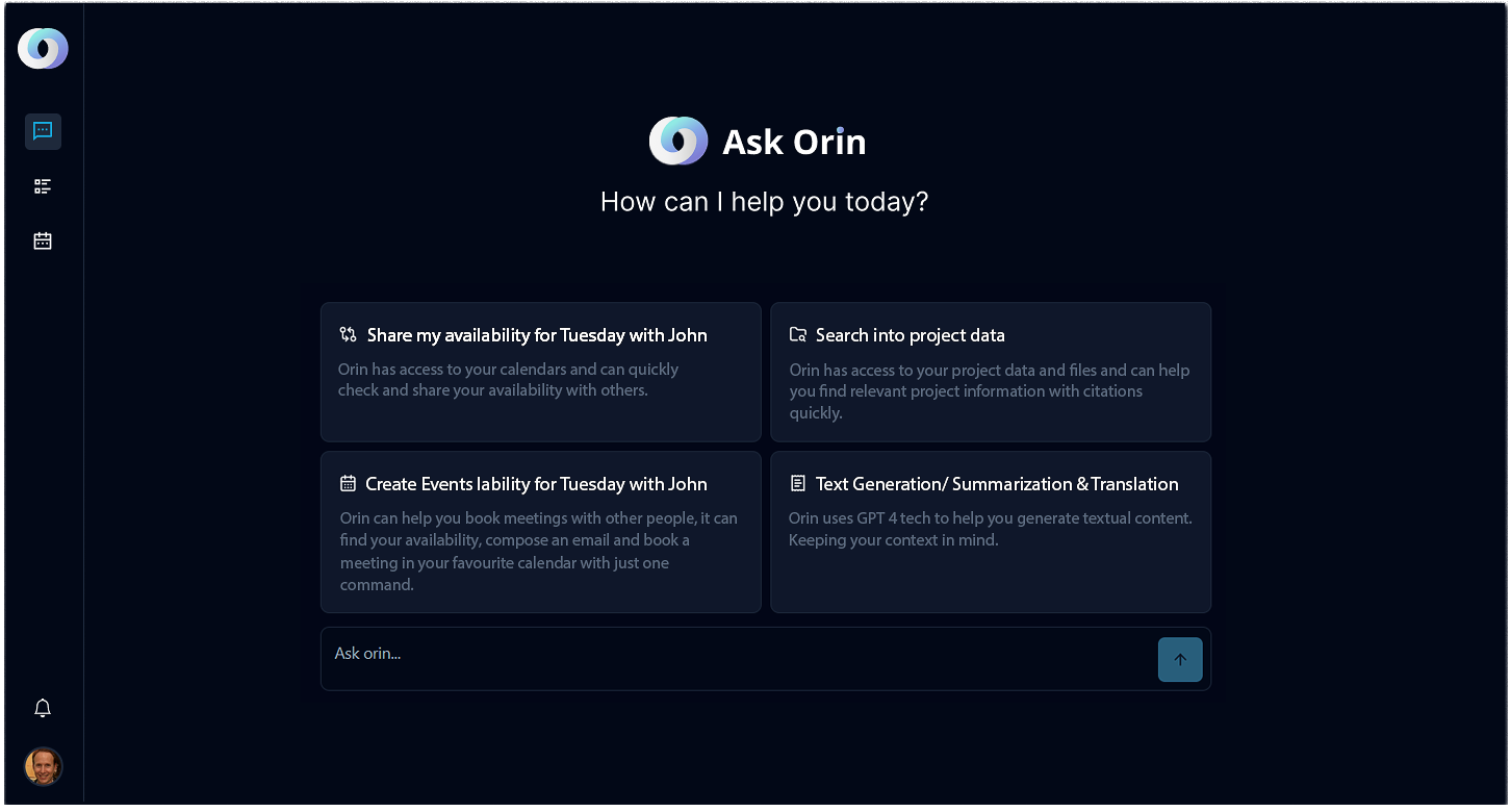 Orin is an AI assistant that unifies the tools and services you use ...