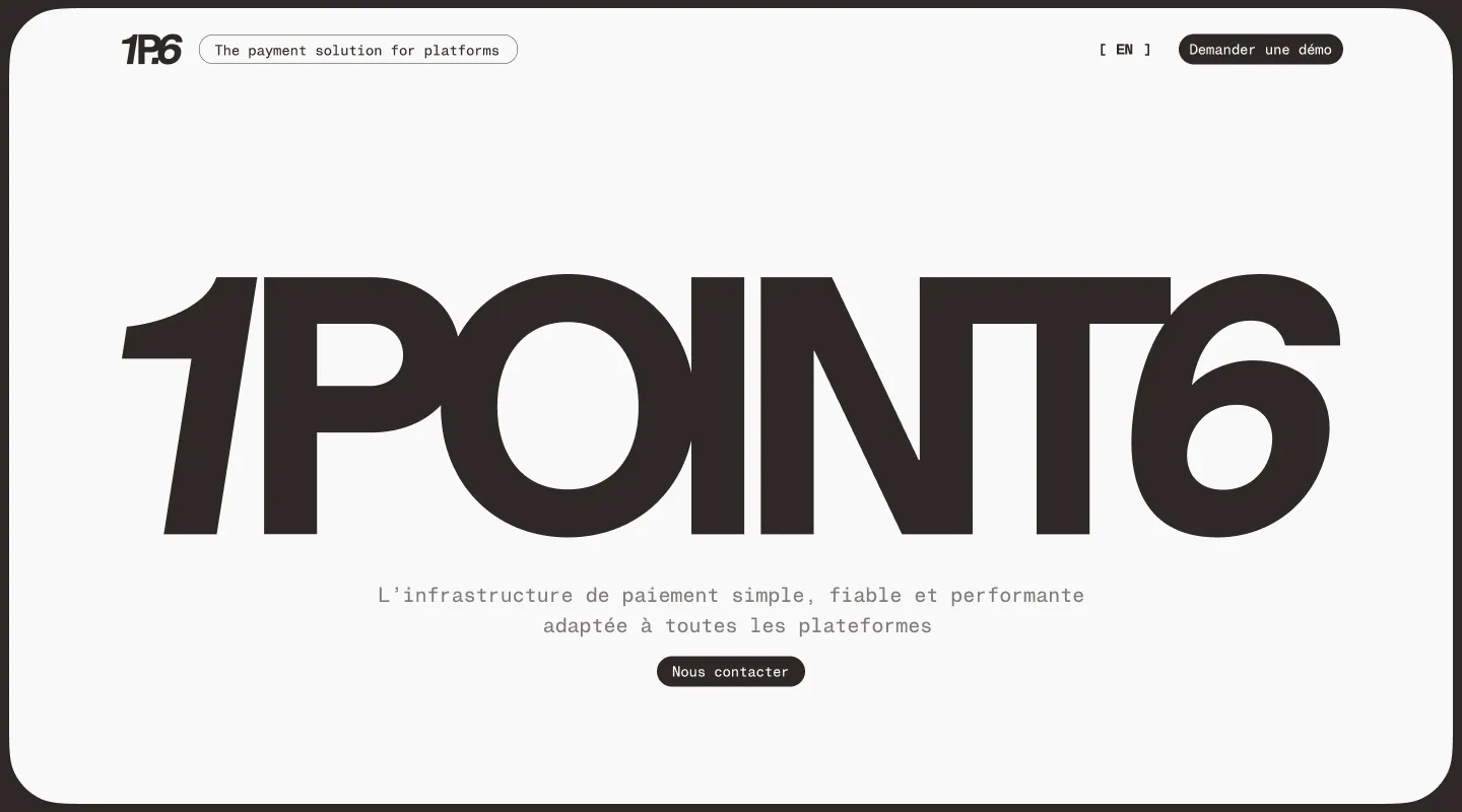 1POINT6 | The payment solution for all platforms