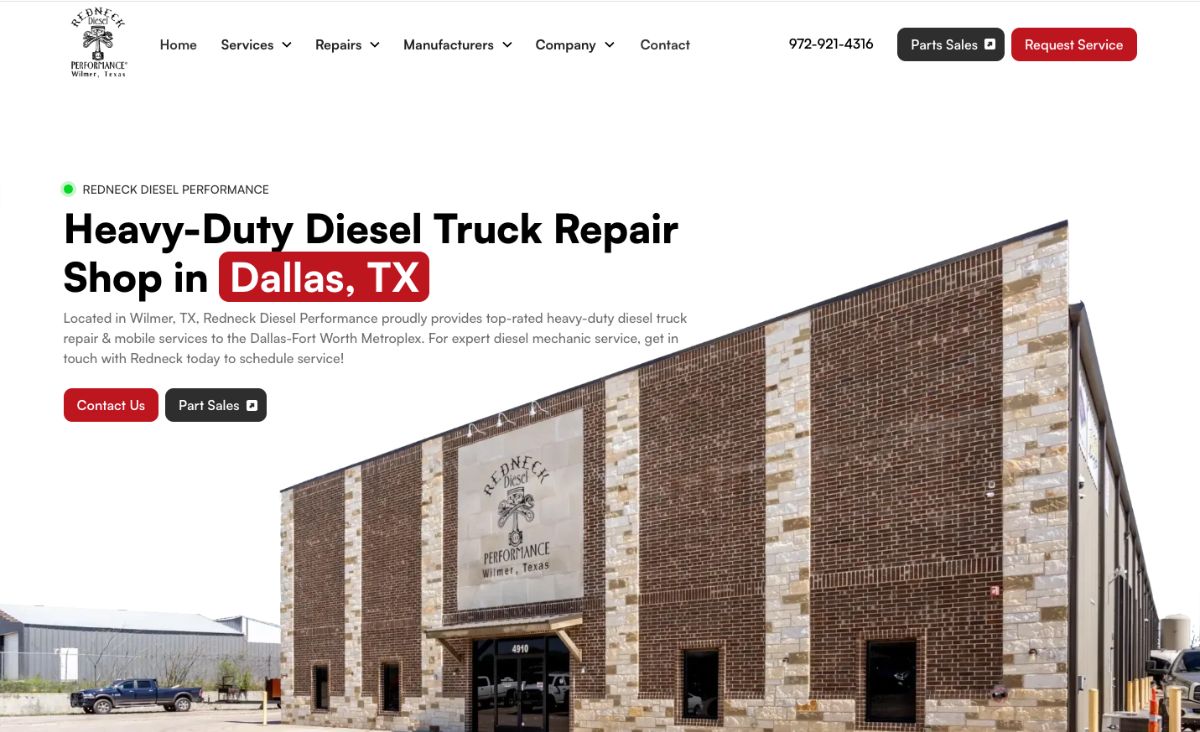 Heavy-Duty Truck Repair Shop in Dallas, TX | Redneck Diesel