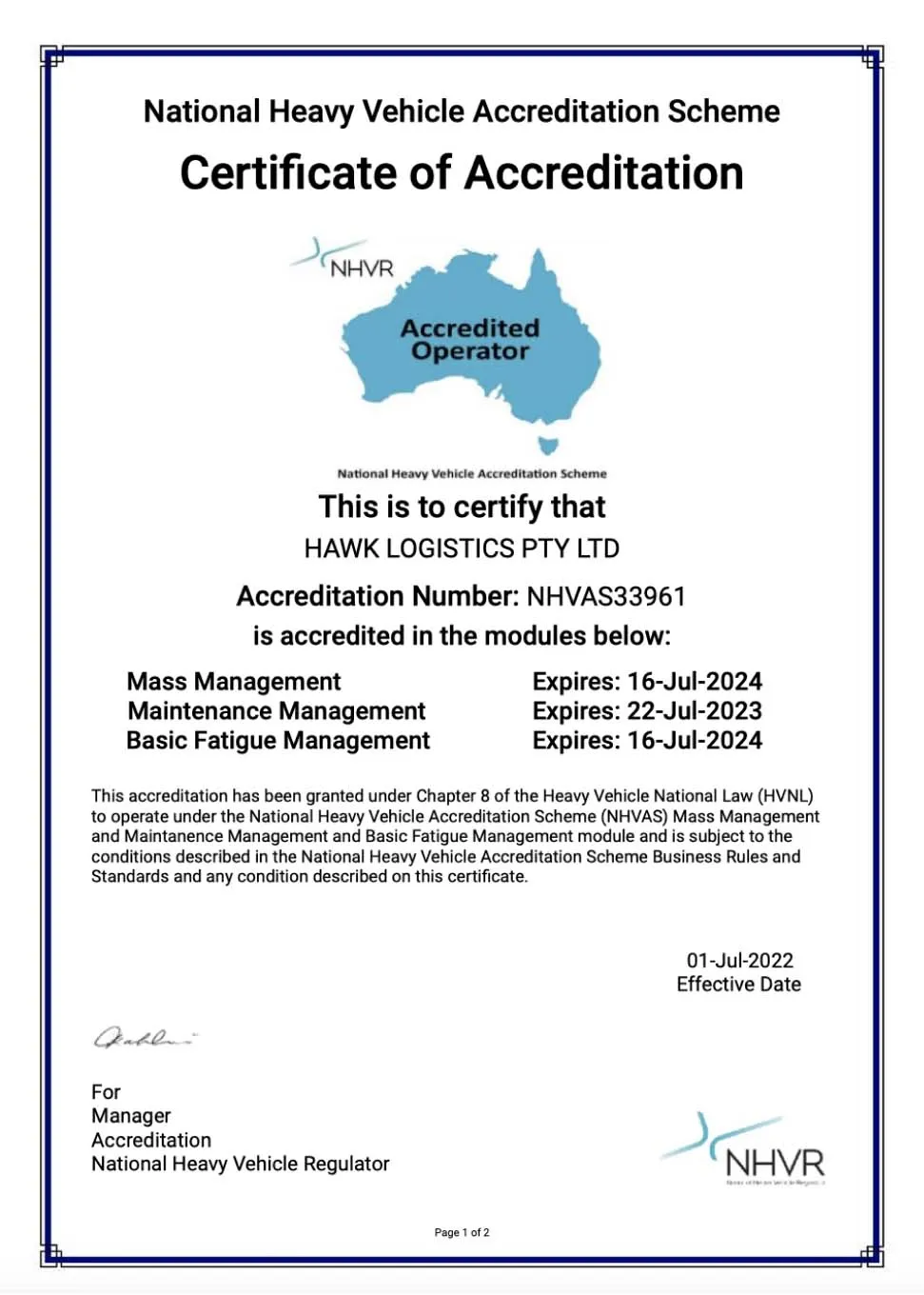 Safety – Hawk Logistics