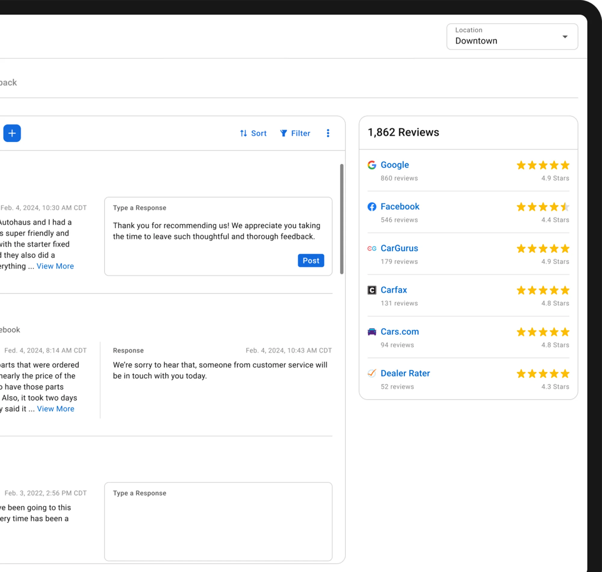 The Reputation Management Platform for Auto Dealers