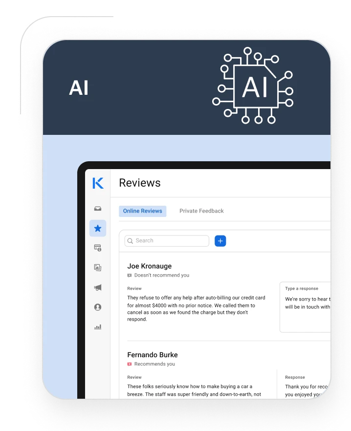 Reputation Management, Texting and AI for Dealerships | Kenect