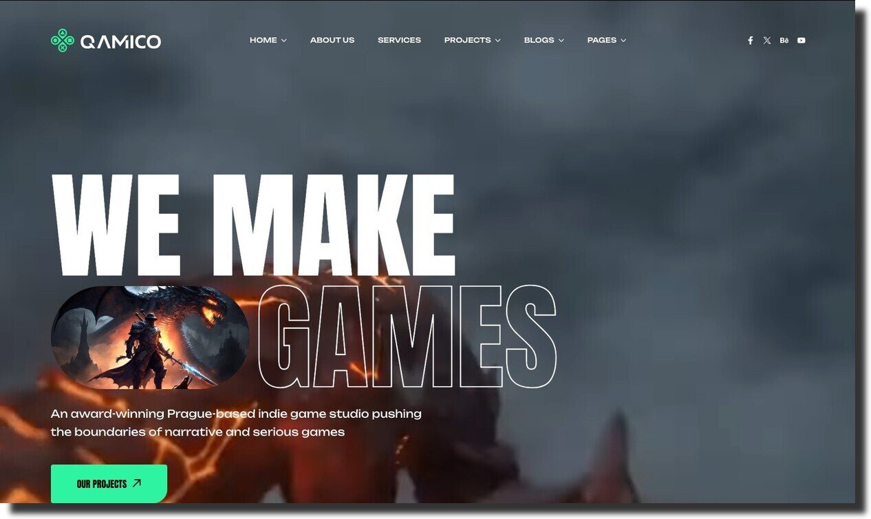 Top 22 Free Gaming Website Templates | 128 Digital