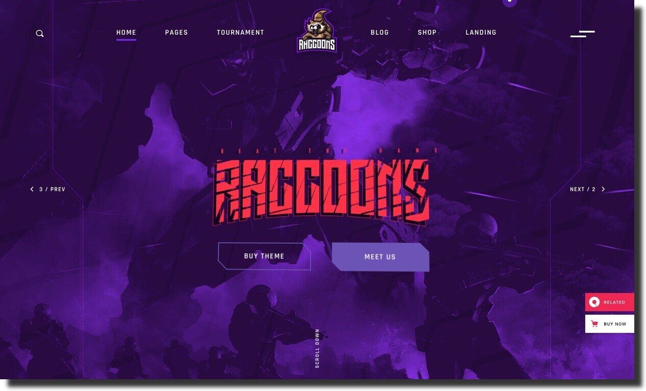 Top 22 Free Gaming Website Templates | 128 Digital