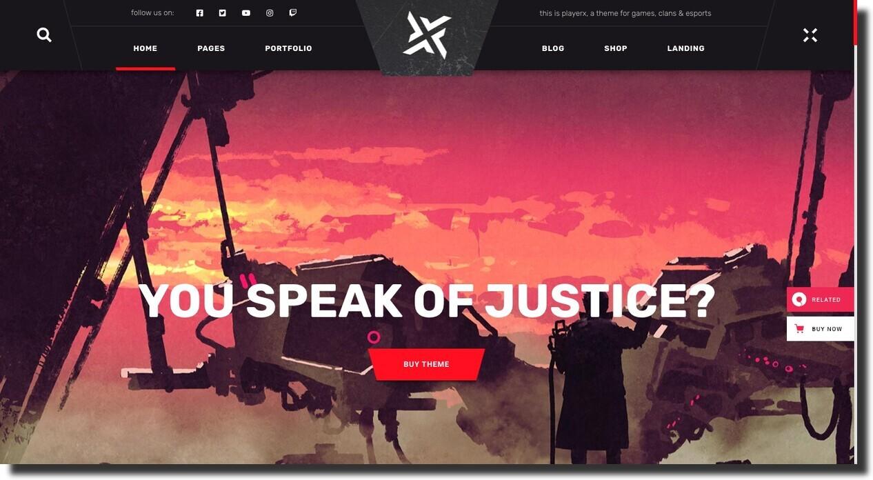 Top 22 Free Gaming Website Templates | 128 Digital