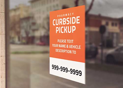Curbside Pickup Signage