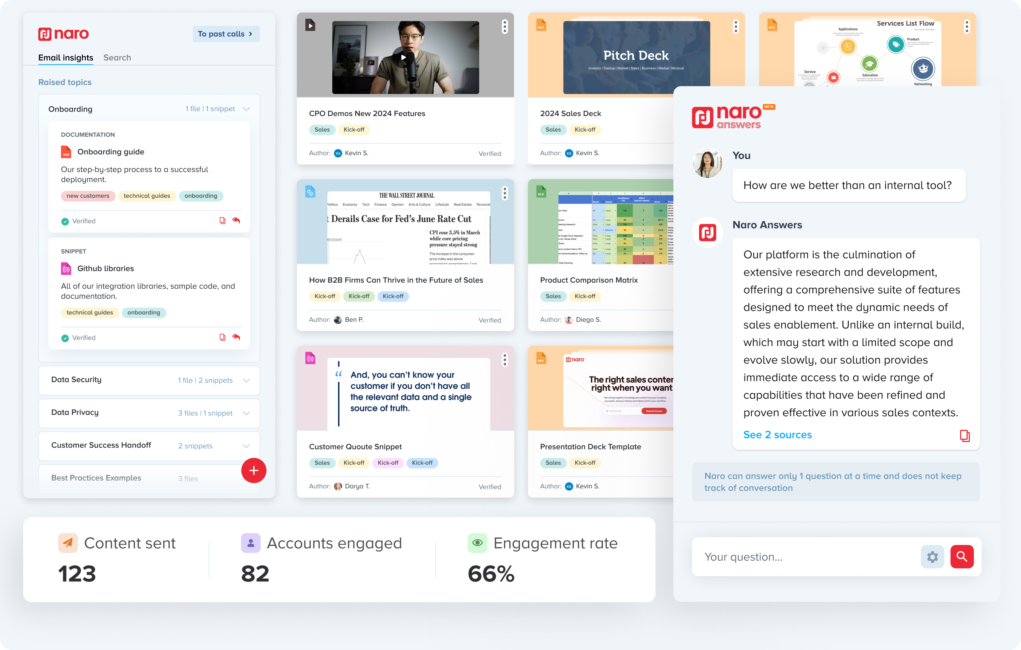 Naro - AI-powered sales knowledge