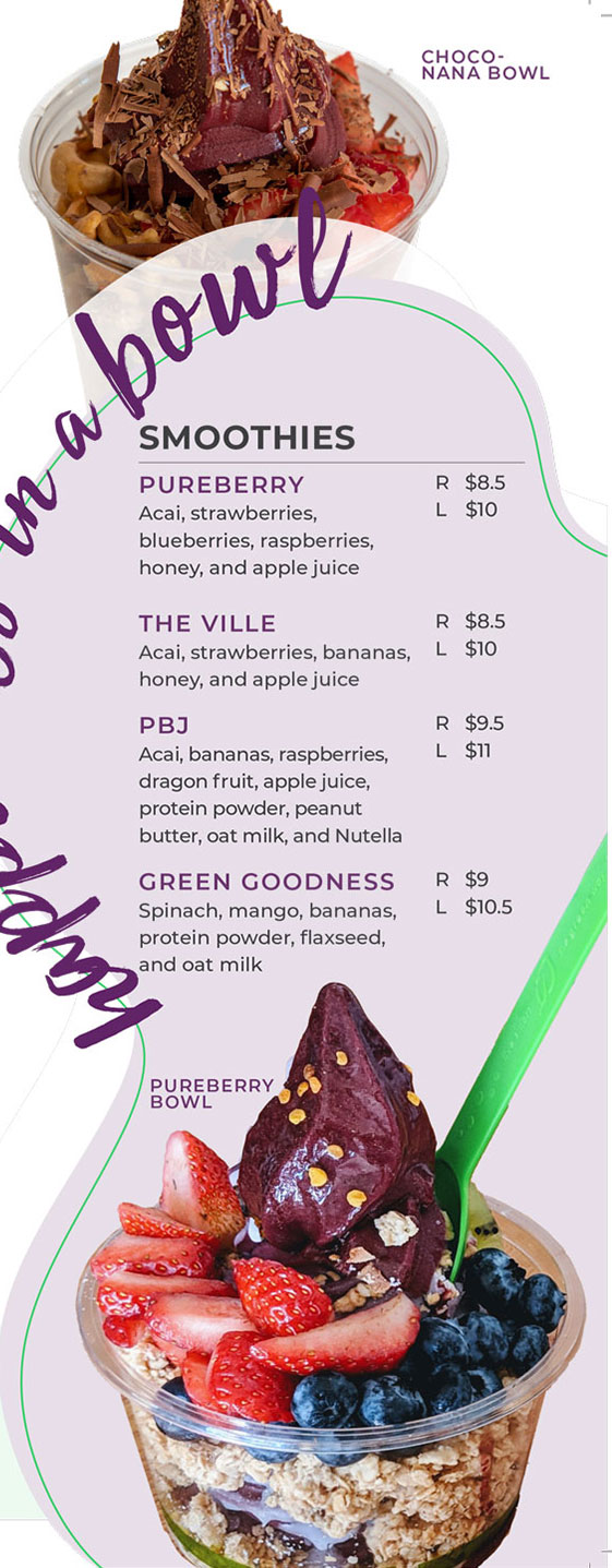 PureBerry Açai Bowls: Explore Our Delicious Açaí Menu