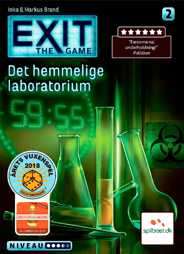 Exit det hemmelige laboratorium | Kemi, Koder & Kaos. Se spillet →
