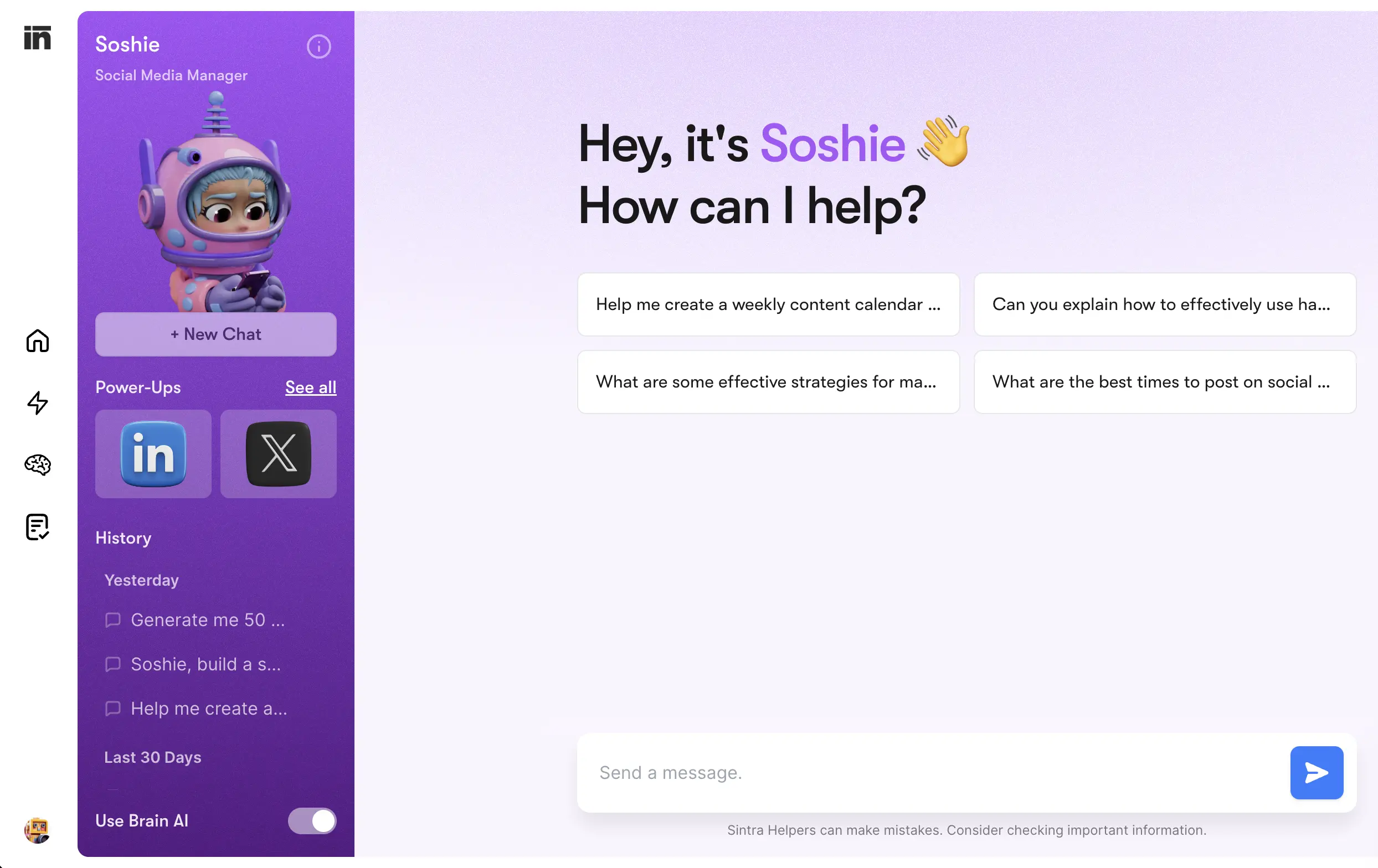 Soshie - Your AI Social Media Manager