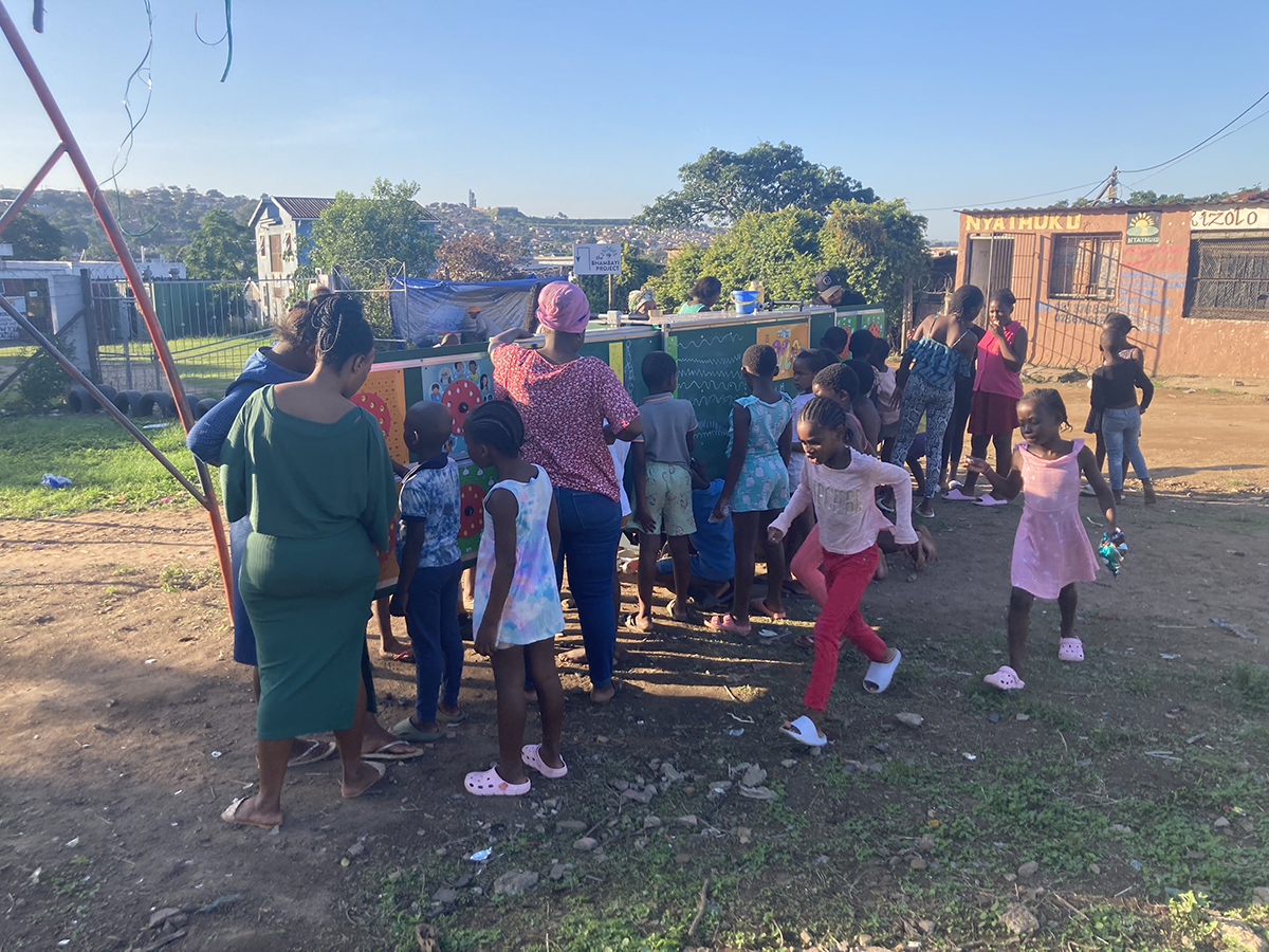 IN PICTURES: New mobile school in the Rainbow Nation