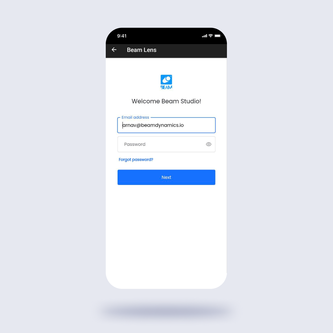 Accessing Asset Pages Using Beam Lens