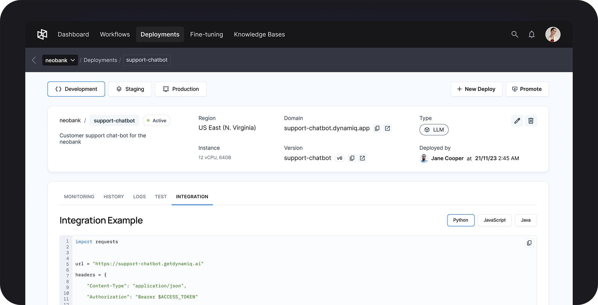 The Operating Platform for GenAI Applications | Dynamiq