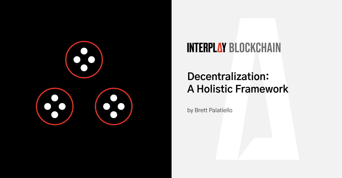 Interplay | Decentralization: A Holistic Framework