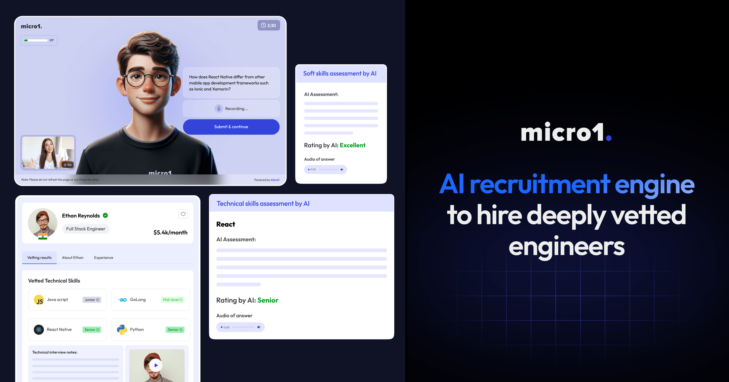 AI-powered mock interviews | micro1