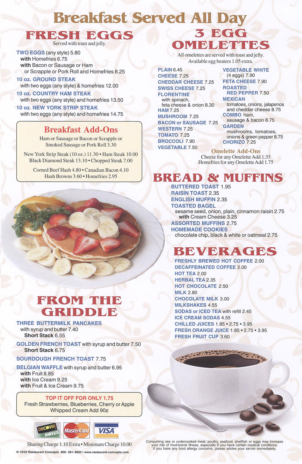 5th Street Diner | Menu | Tantalize your taste buds