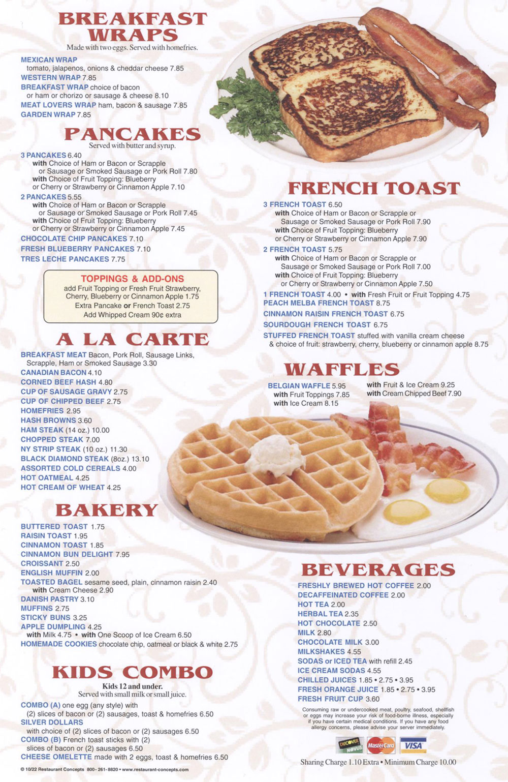5th Street Diner | Menu | Tantalize your taste buds