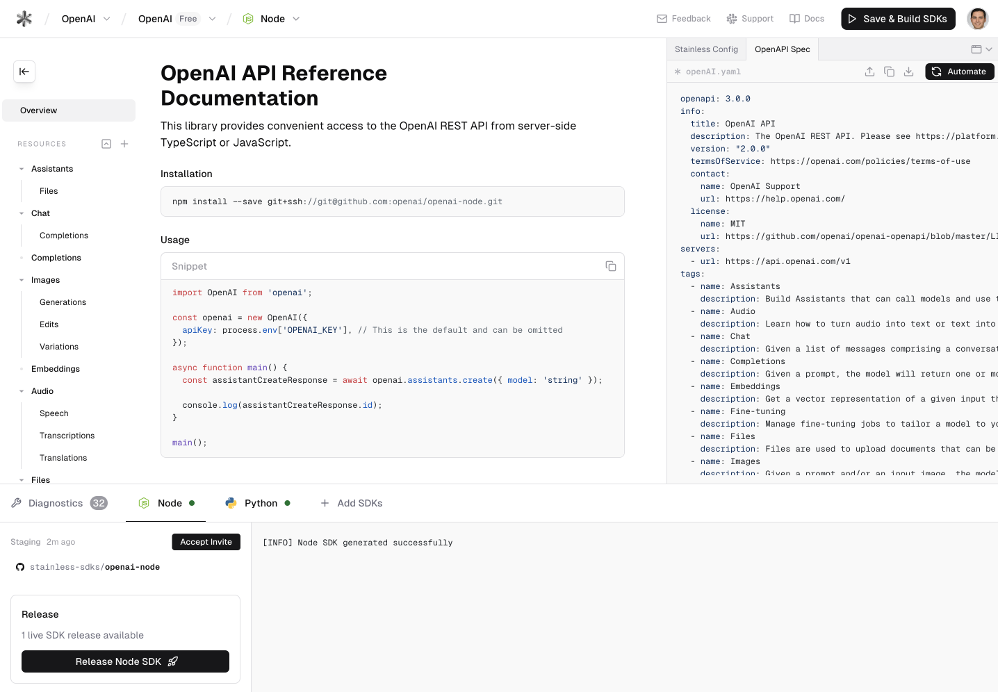 Announcing the Stainless SDK generator Announcing the Stainless SDK generator
