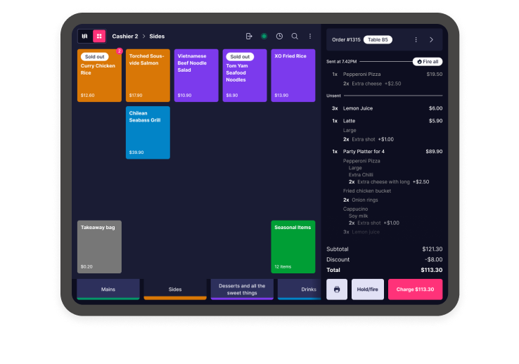 Atlas - integrated online and in-store ordering for restaurants