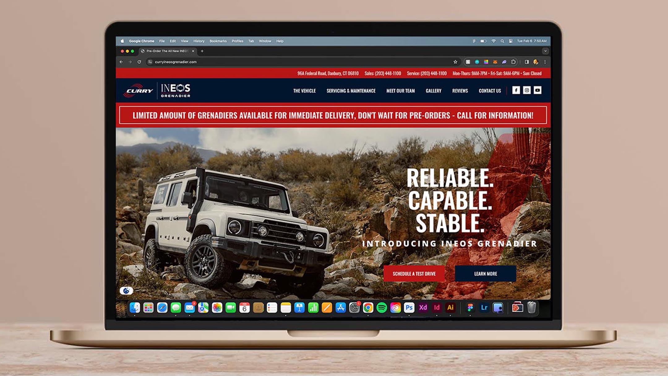 Curry INEOS Grenadier Website Design - Webfolio X - Webflow Ecommerce ...