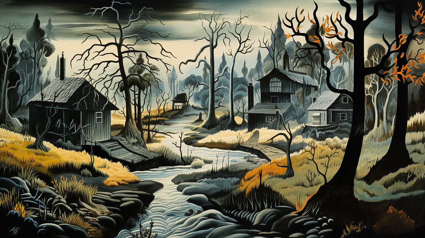 Charles E. Burchfield Midjourney style | Andrei Kovalev's Midlibrary