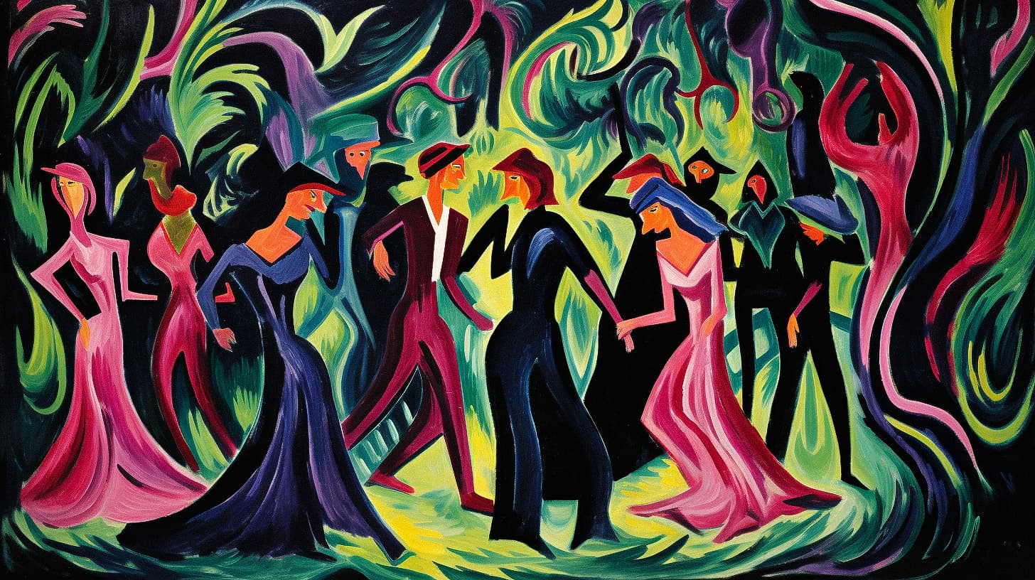 Ernst Ludwig Kirchner Midjourney style | Andrei Kovalev's Midlibrary