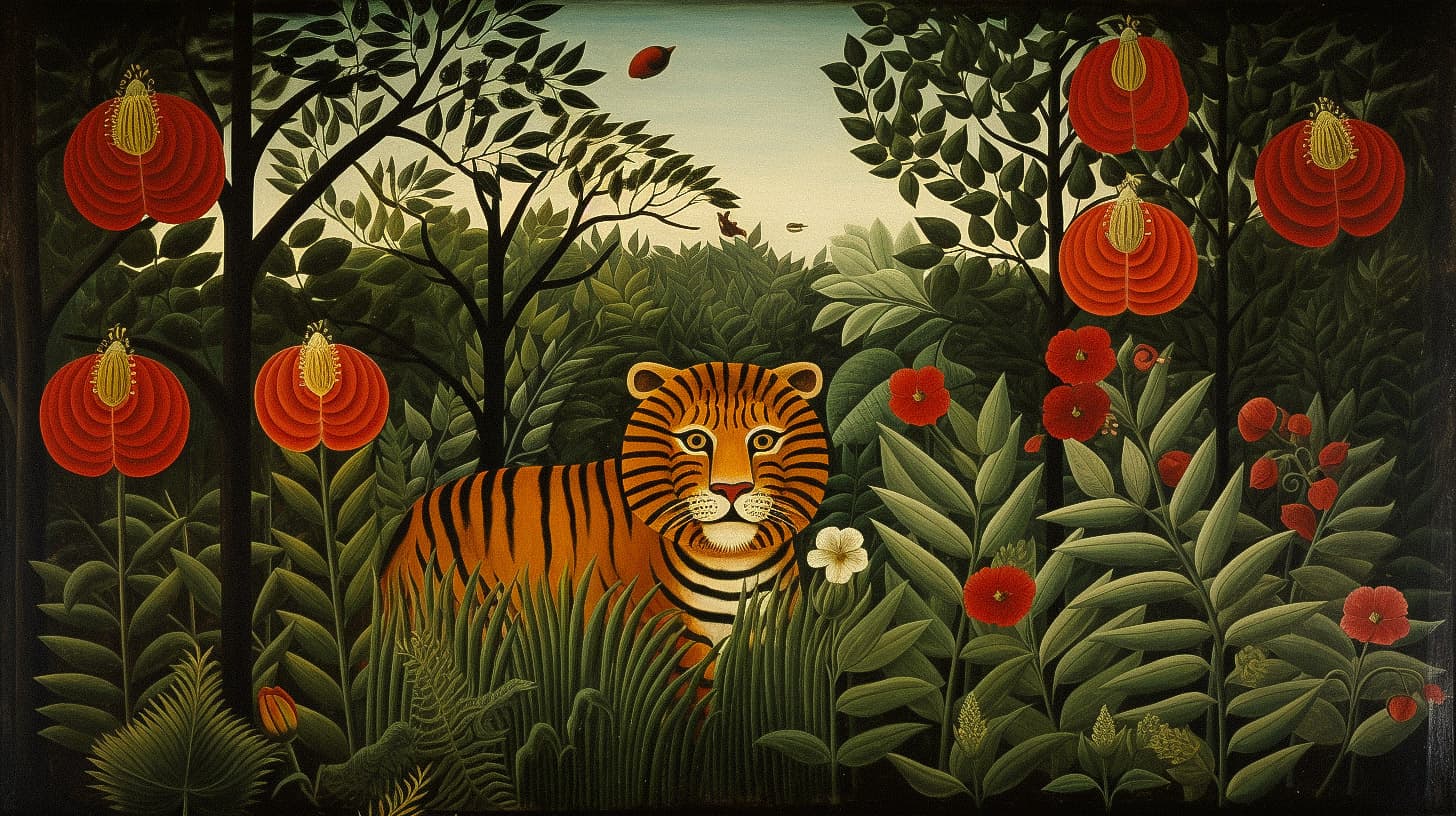 Henri Rousseau Midjourney style | Andrei Kovalev's Midlibrary