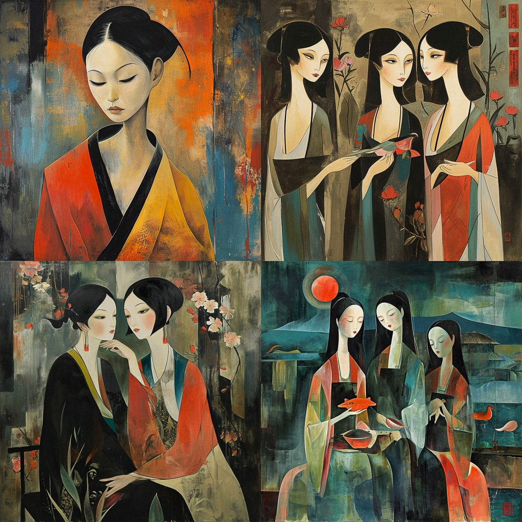 August Macke Midjourney style | Andrei Kovalev's Midlibrary