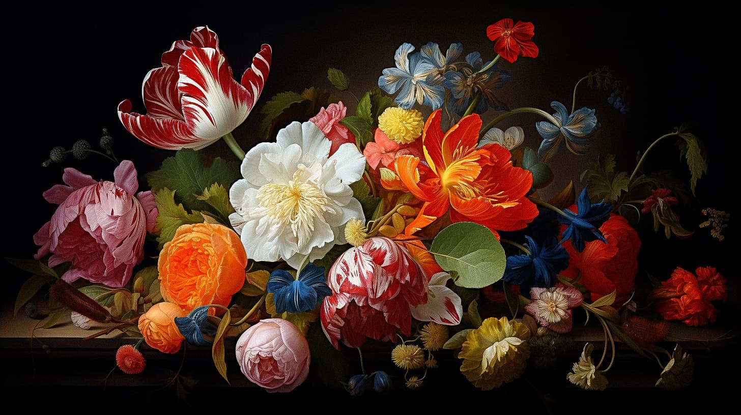 Rachel Ruysch Midjourney style | Andrei Kovalev's Midlibrary