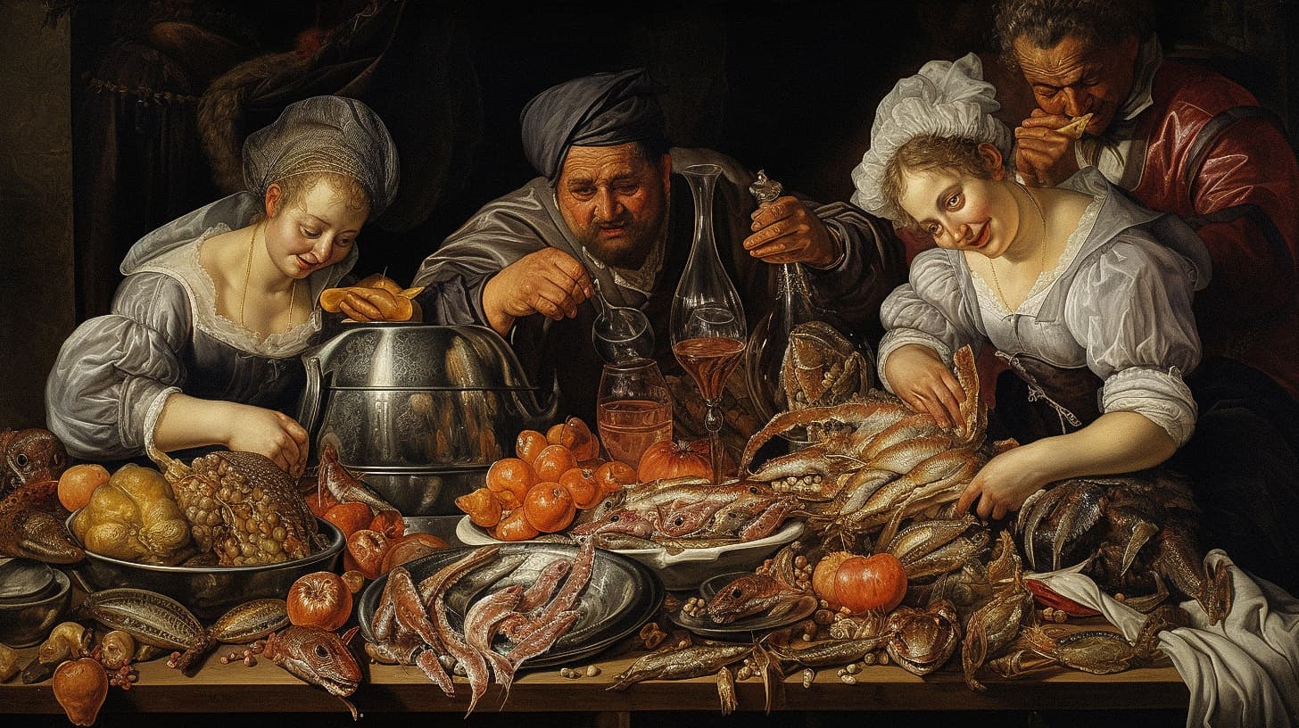 Pieter Aertsen Midjourney style | Andrei Kovalev's Midlibrary
