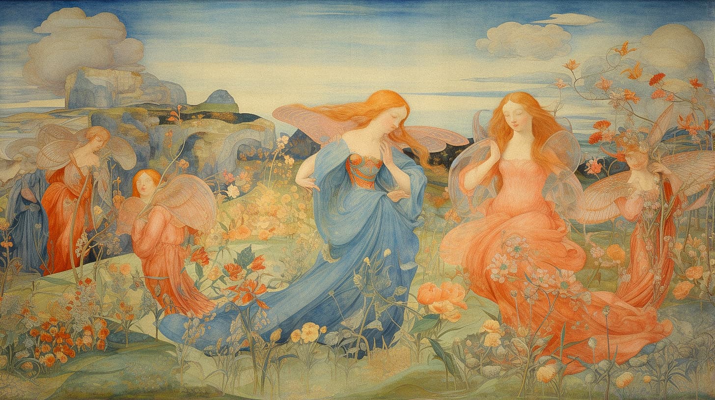 Phoebe Anna Traquair Midjourney style | Andrei Kovalev's Midlibrary