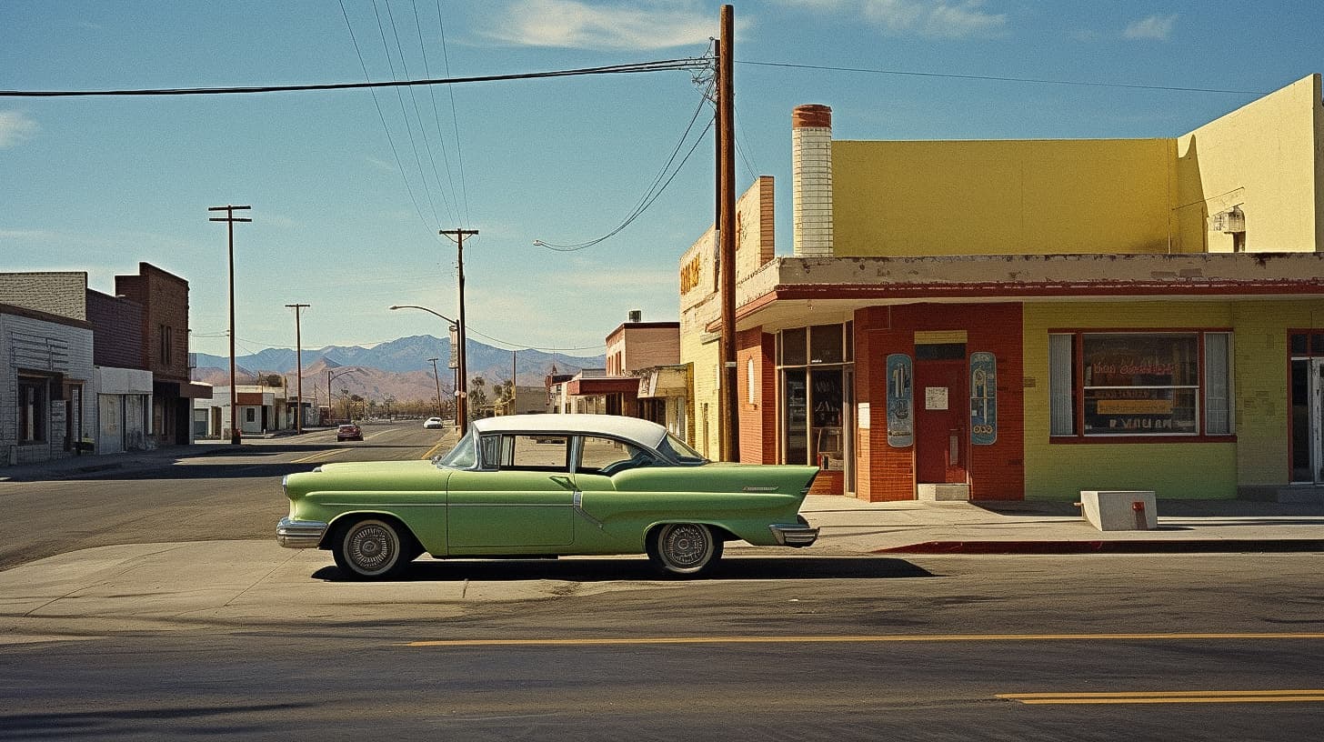 Stephen Shore Midjourney style | Andrei Kovalev's Midlibrary