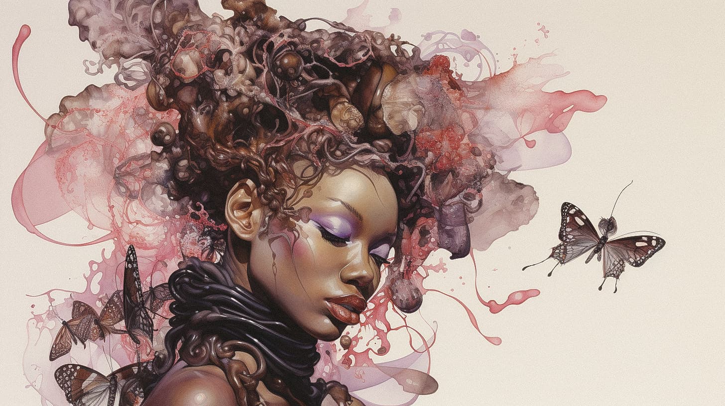 Wangechi Mutu Midjourney style | Andrei Kovalev's Midlibrary
