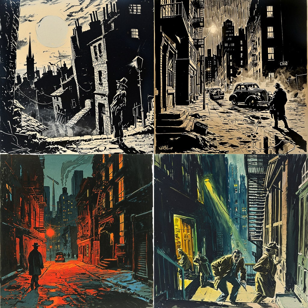 Eric Drooker Midjourney style | Andrei Kovalev's Midlibrary