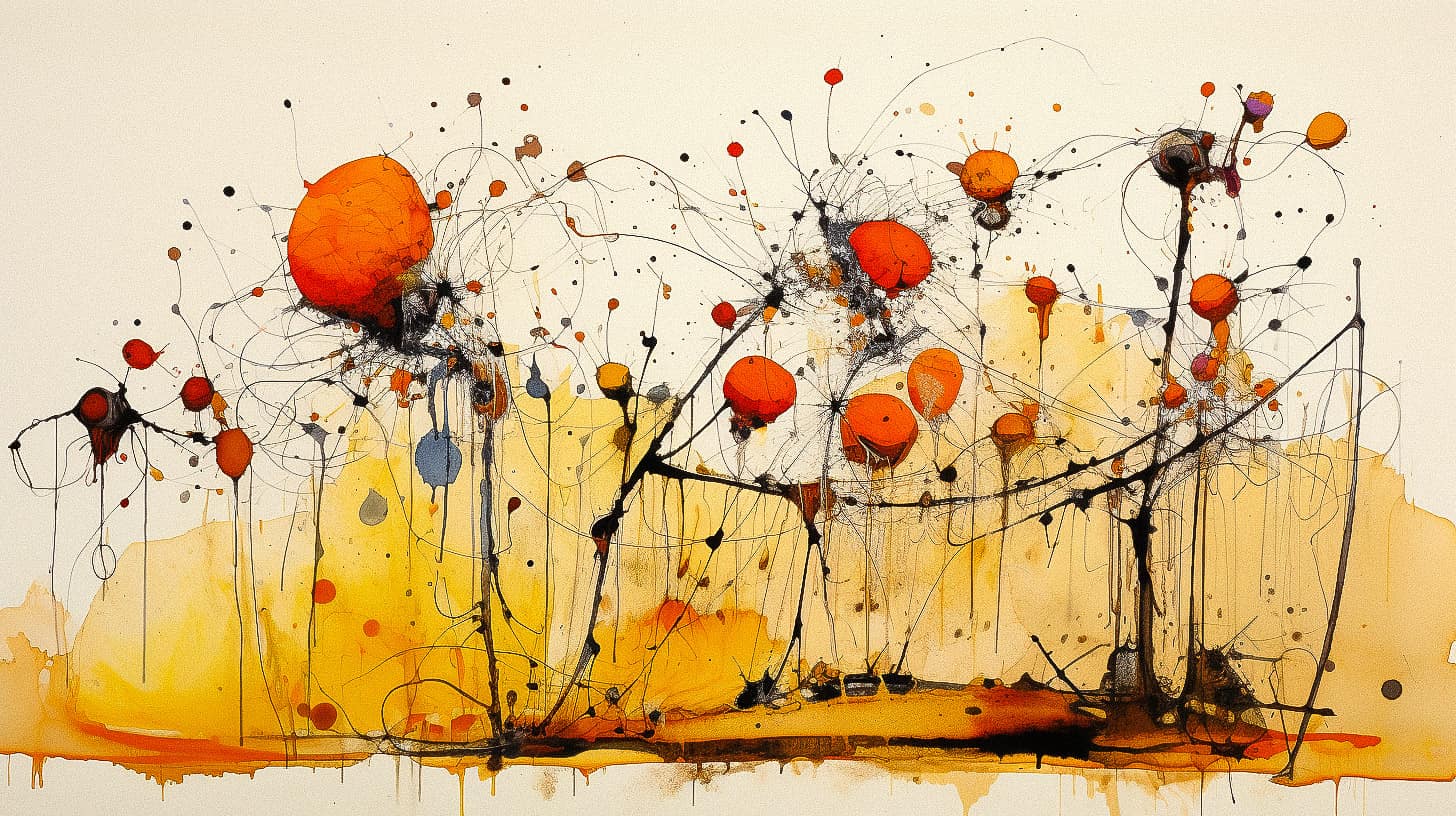 John Olsen Midjourney style | Andrei Kovalev's Midlibrary