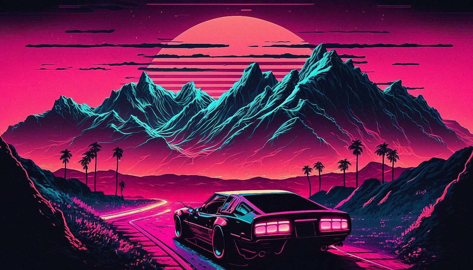 Synthwave Midjourney style | Andrei Kovalev's Midlibrary