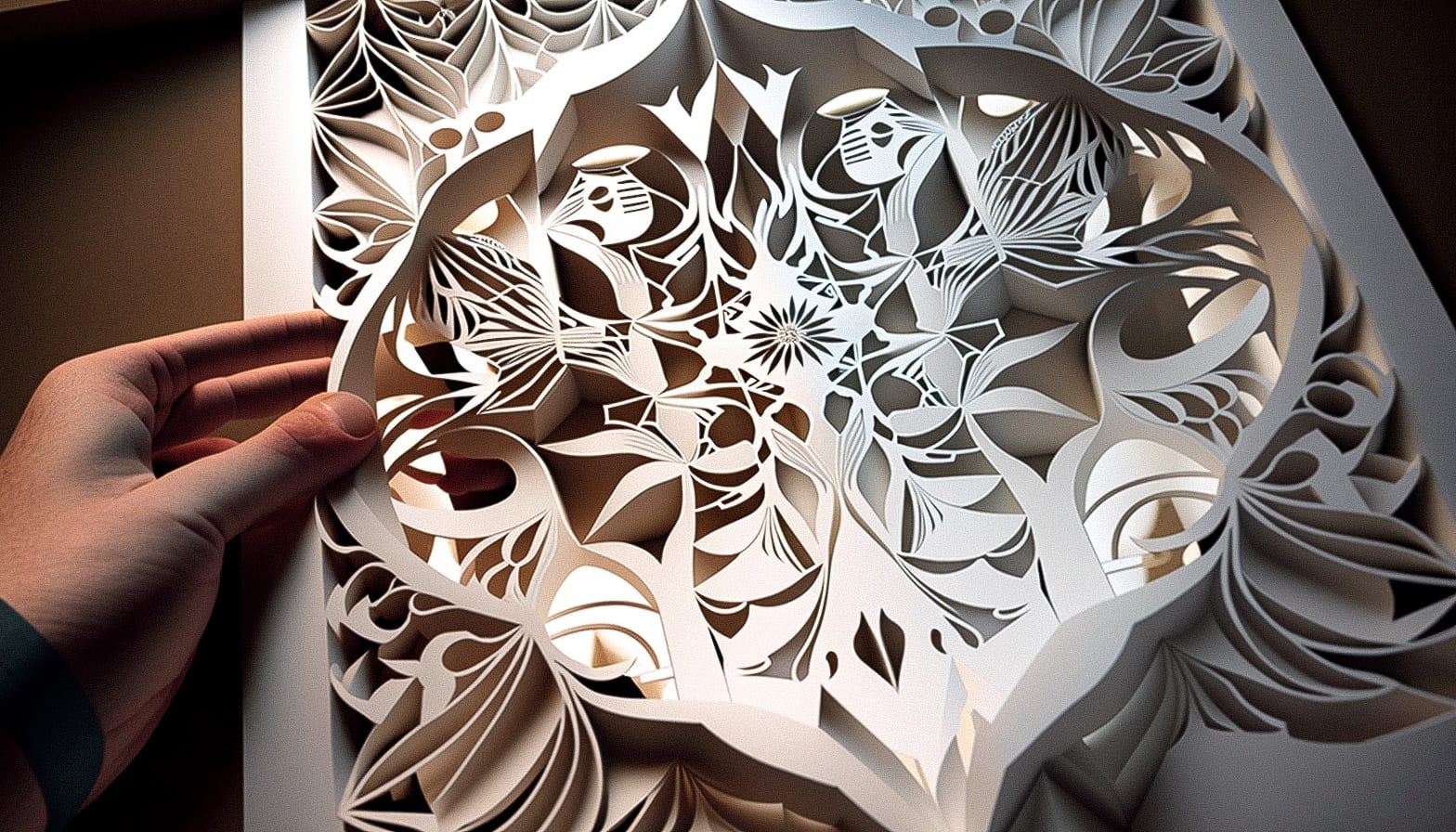 Kirigami Midjourney style | Andrei Kovalev's Midlibrary