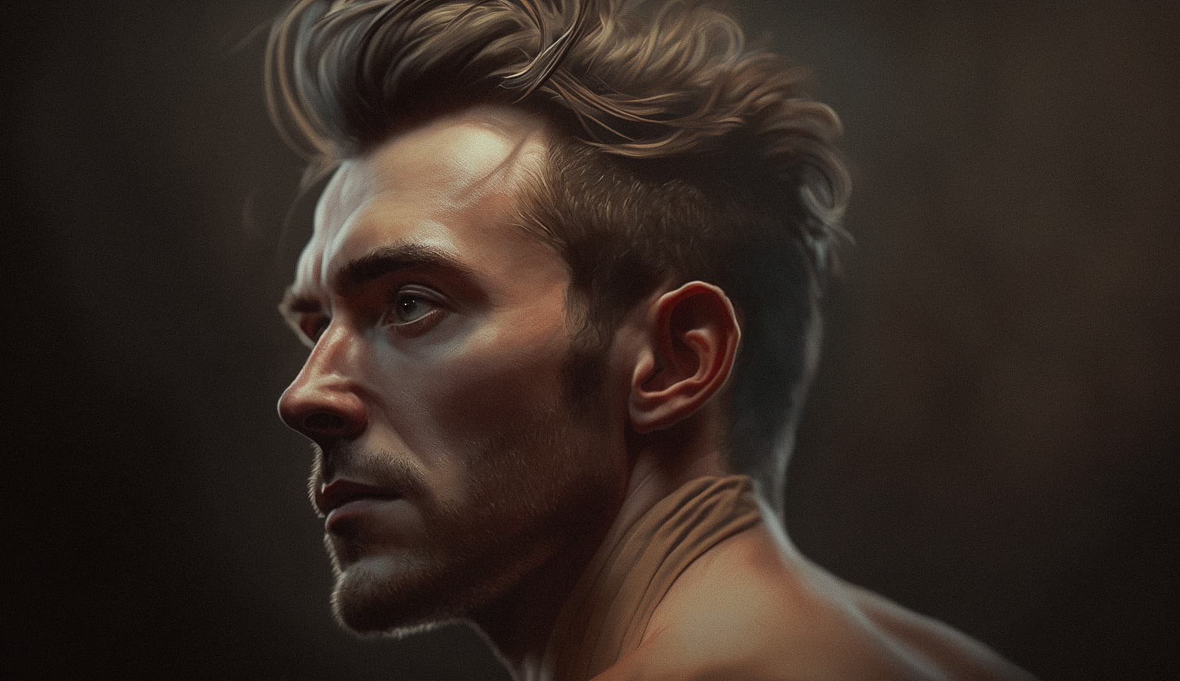 Portrait shot over the shoulder Midjourney style | Andrei Kovalev's Midlibrary