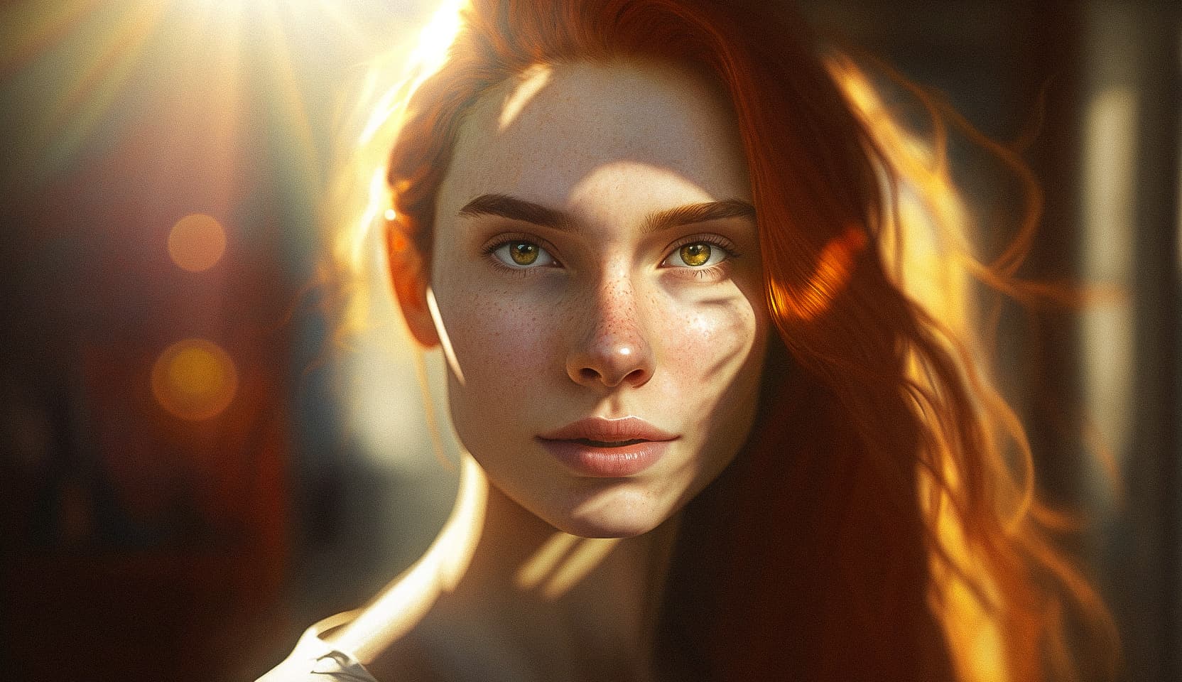 Portrait shot with sunlight Midjourney style | Andrei Kovalev's Midlibrary