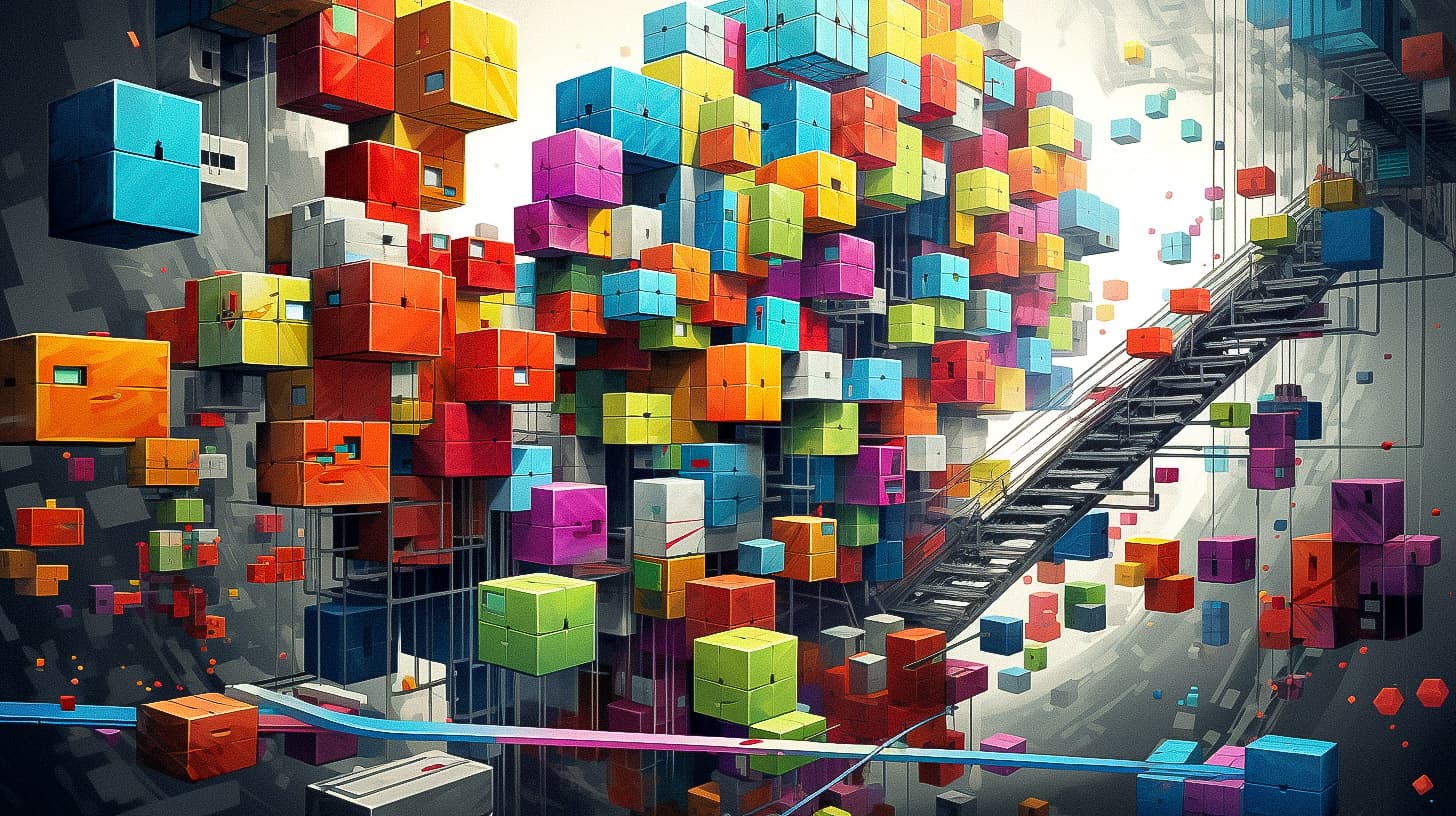 Tetris Midjourney style | Andrei Kovalev's Midlibrary