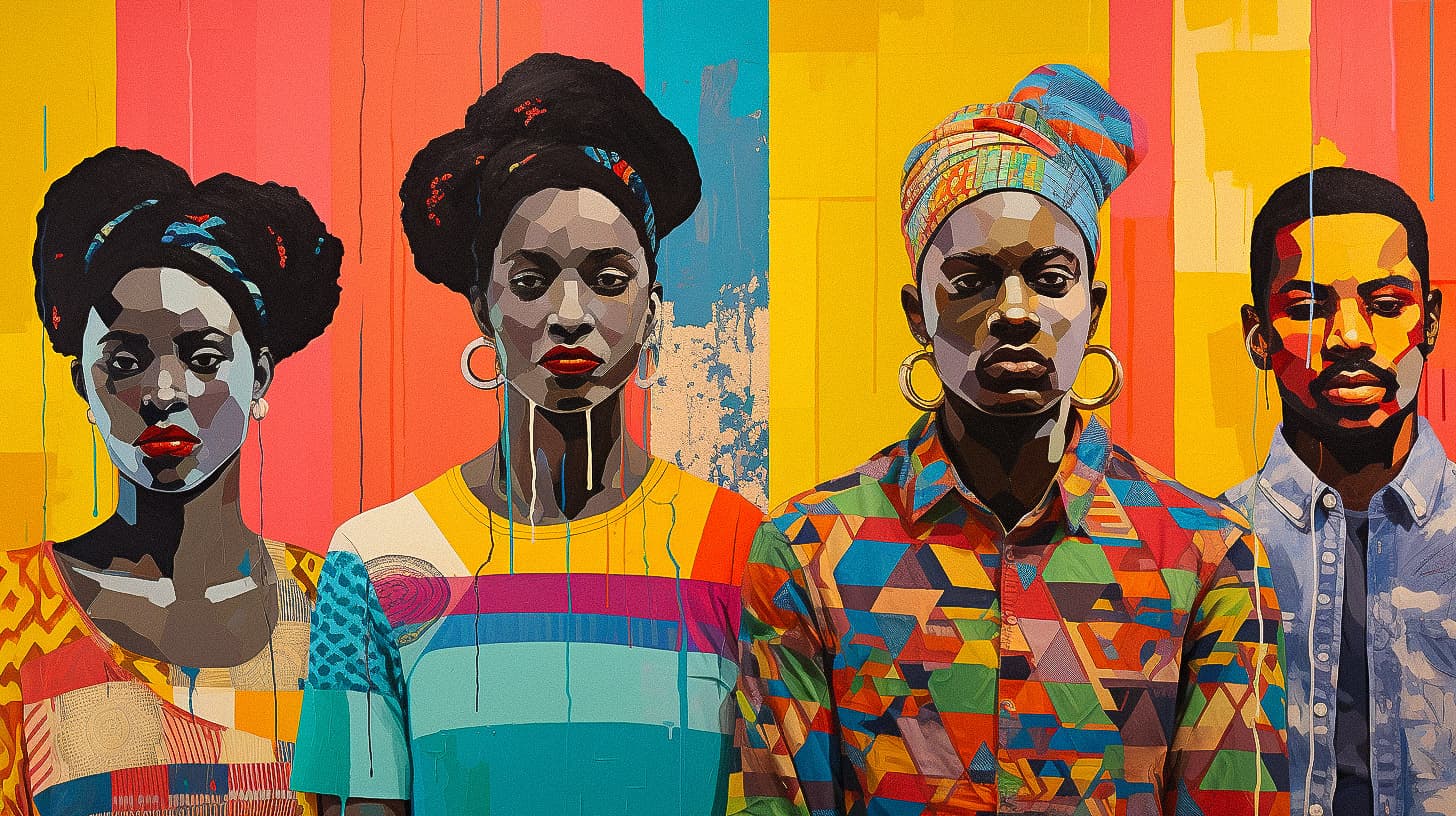 Yinka Ilori Midjourney style | Andrei Kovalev's Midlibrary