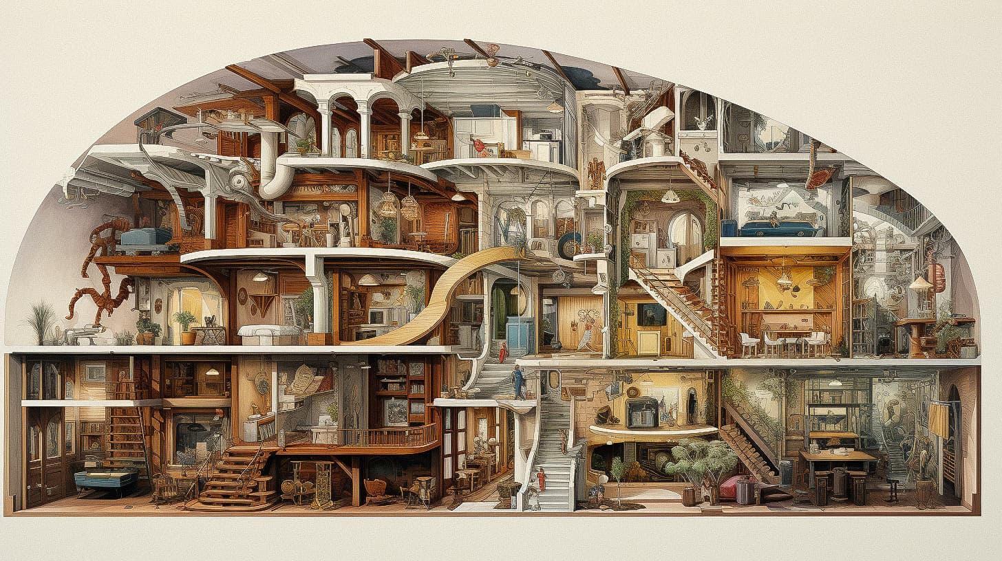 Cutaway view Midjourney style | Andrei Kovalev's Midlibrary