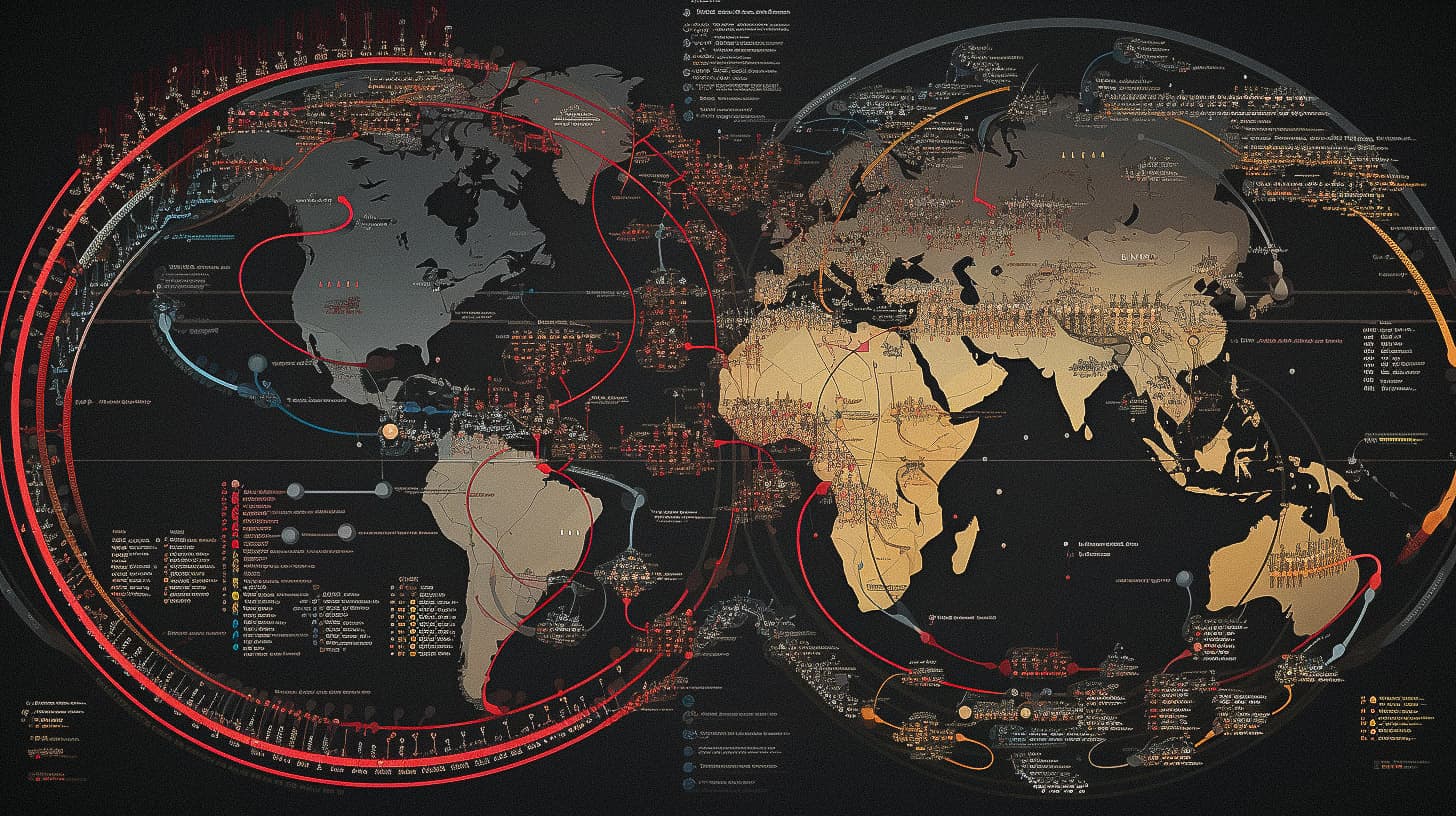 Genetic map Midjourney style | Andrei Kovalev's Midlibrary
