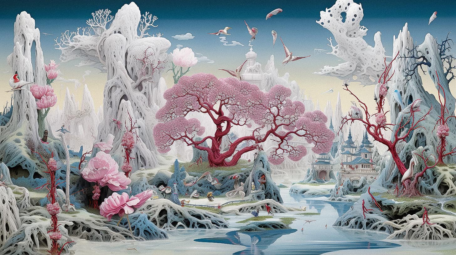 Raqib Shaw Midjourney style | Andrei Kovalev's Midlibrary