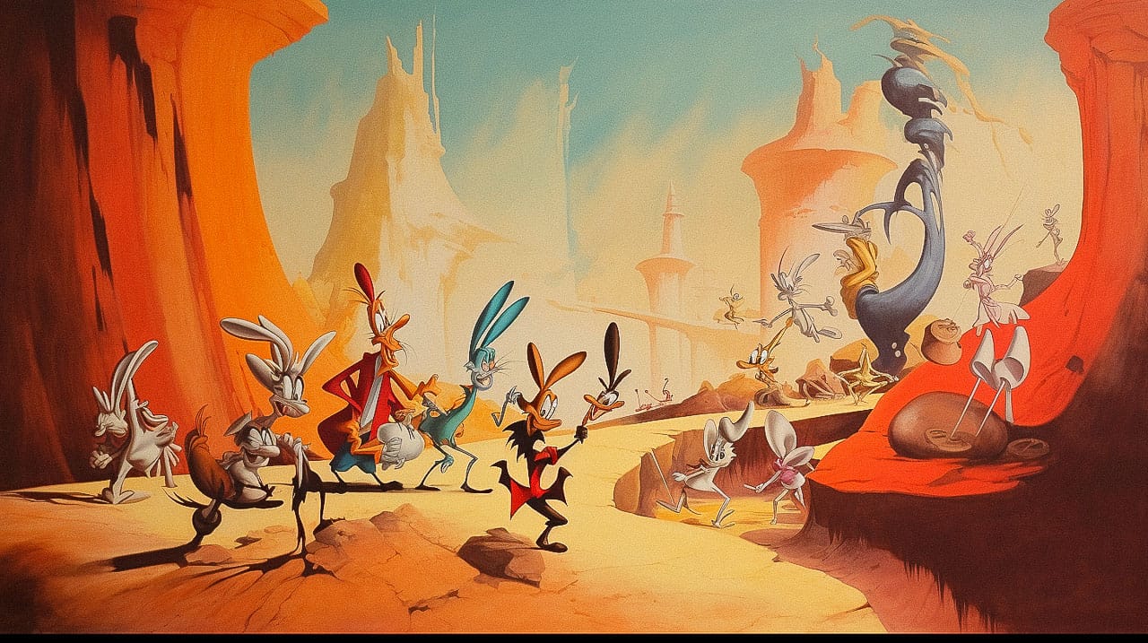 Chuck Jones Midjourney style | Andrei Kovalev's Midlibrary